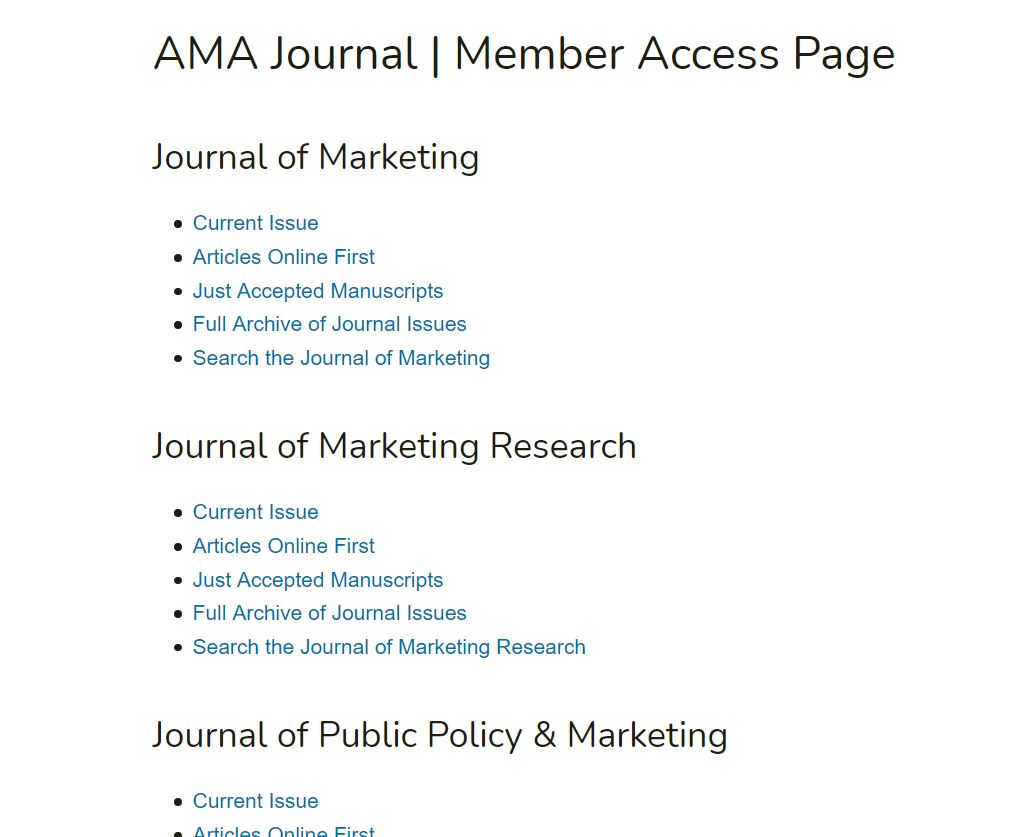 How can AMA members access the journals?